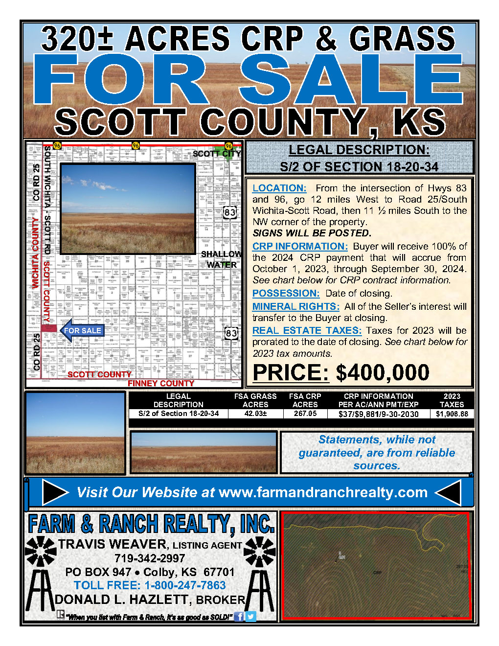 320± ACRES CRP & GRASS